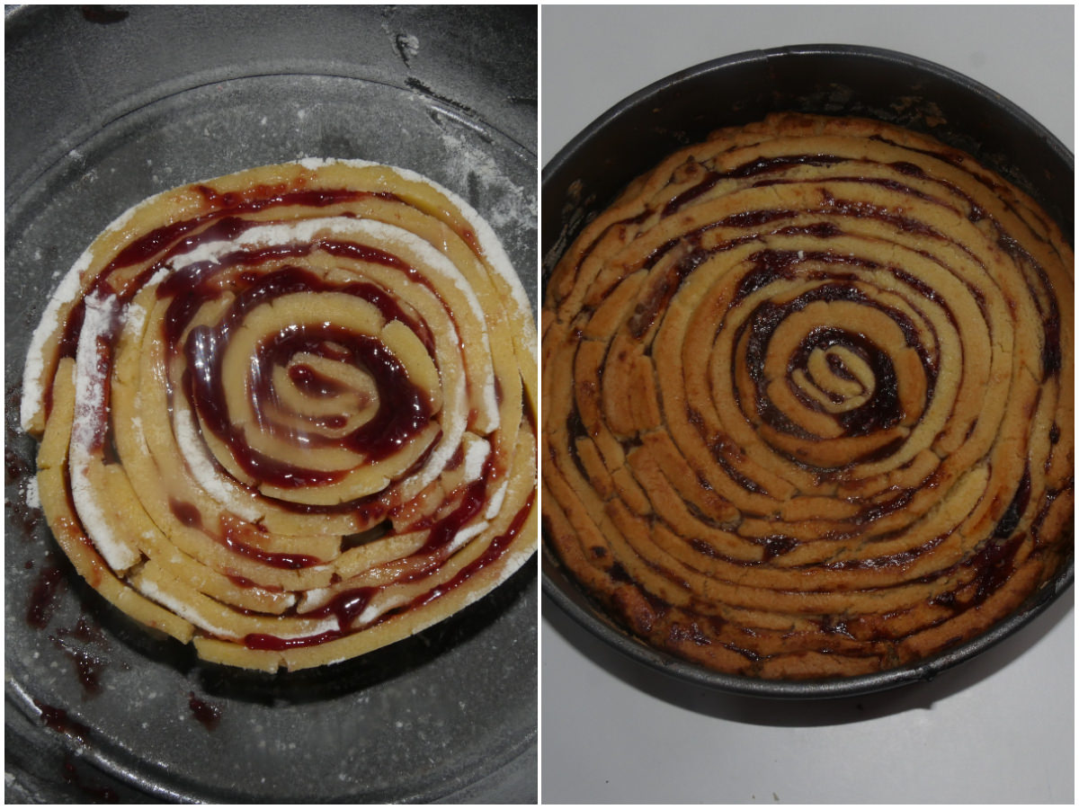 Crostata arrotolata - Ricetta di Misya